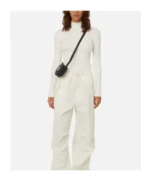 COURREGES Courrèges Logo Patch Zip-up Mini Crossbody Bag