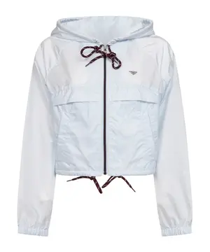 PRADA Prada Zip-Up Hooded Jacket With Drawstring Hem