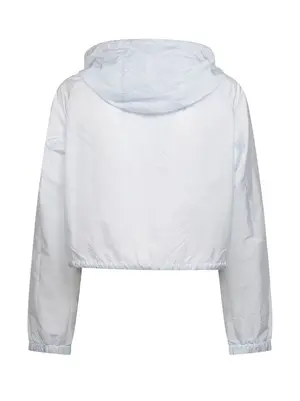 Prada Zip-up Hooded Jacket With Drawstring Hem
