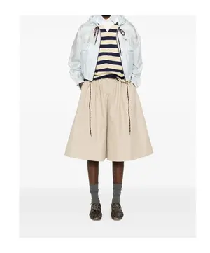 Prada Zip-up Hooded Jacket With Drawstring Hem