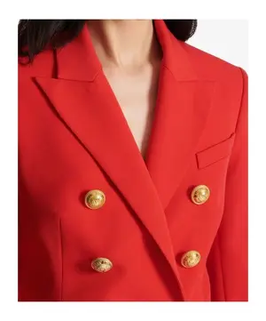 Balmain Double-breasted Tailored Blazer - Red