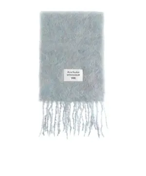 Acne Studios Fringed Scarf - Gray