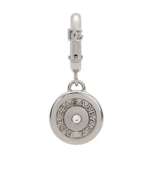 Dolce & Gabbana Dg Logo Clasp Pendant - Silver