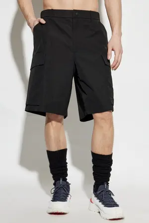 Moncler Logo Patch Cargo Shorts