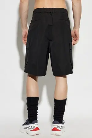 Moncler Logo Patch Cargo Shorts