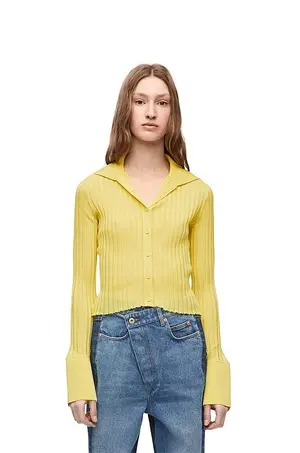 Loewe Ribbed Viscose Cardigan