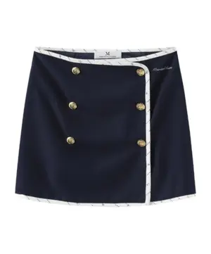 MARISSA CHIARA Button Detail A-line Skirt