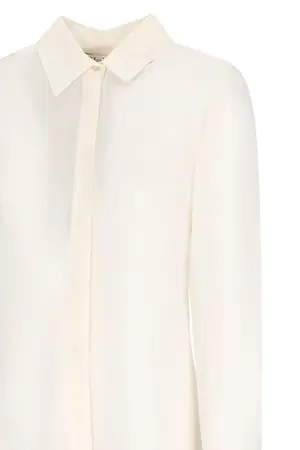 Max Mara Long-sleeved Shirt With Classic Collar