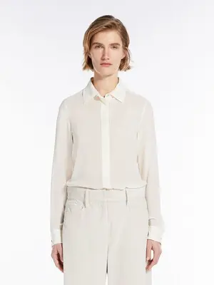Max Mara Long-sleeved Shirt With Classic Collar