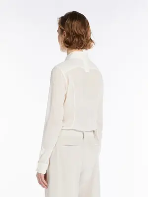 Max Mara Long-sleeved Shirt With Classic Collar