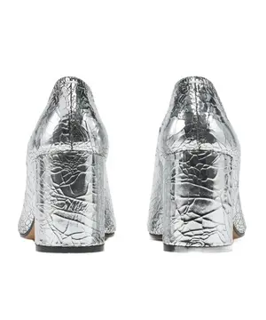 MAISON MARGIELA Tabi Broken Mirror Pumps - Silver