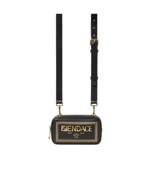 Versace Zipper Shoulder Bag