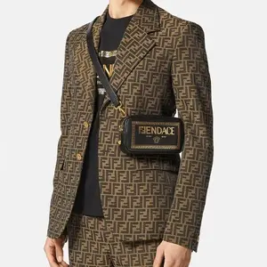 Versace Zipper Shoulder Bag