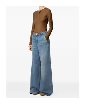 AMI Paris Cotton Super Wide-leg Jeans