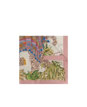 FERRAGAMO Logo Printed Scarf - Multicolor