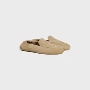 Celine Suede Calfskin Loafer Adam - Beige