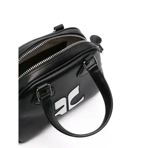 COURREGES Re-issue Logo Debossed Crossbody Bag
