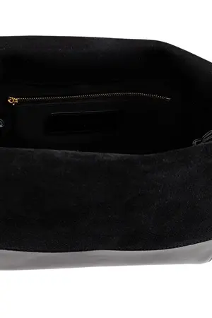 Furla Domus Small Logo Shoulder Bag - Black