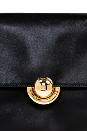 Furla Domus Small Logo Shoulder Bag - Black
