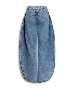 Alaïa Petal Denim Jeans - Blue