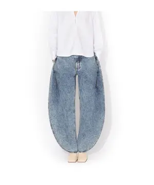 Alaïa Petal Denim Jeans - Blue