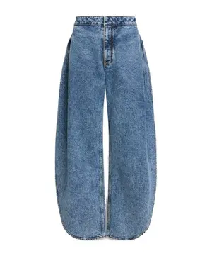 Alaïa Petal Denim Jeans - Blue