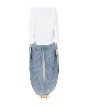 Alaïa Petal Denim Jeans - Blue