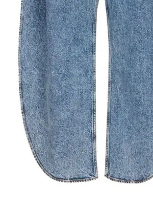 Alaïa Petal Denim Jeans - Blue