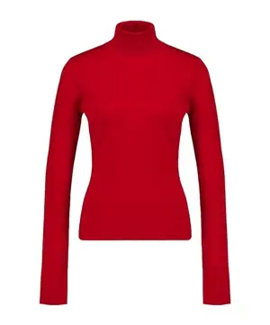 Gabriela Hearst May Sweater With High Neck And Long Sleeves - Red