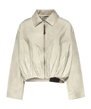 Loewe Draped Denim Jacket - Light Gray