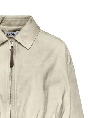 Loewe Draped Denim Jacket - Light Gray