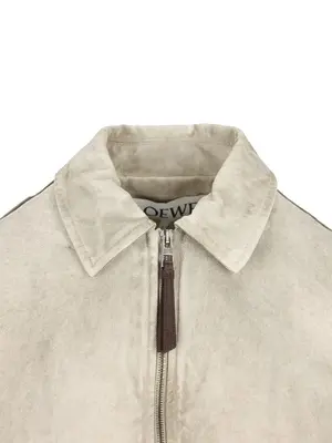 Loewe Draped Denim Jacket - Light Gray