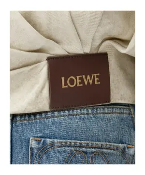 Loewe Draped Denim Jacket - Light Gray