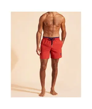 Vilebrequin Moka Turtle Embroidered Swim Shorts - Red