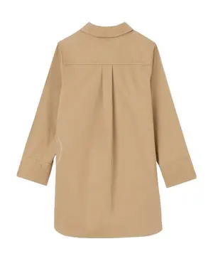 Burberry Long Sleeve Logo Blouse Dress