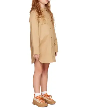Burberry Long Sleeve Logo Blouse Dress