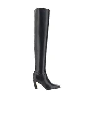 Khaite Square Toe High Heel Boots