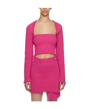 MAISON MARGIELA Long-sleeved Woolen Cardigan
