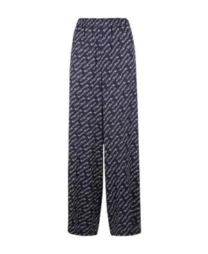 Kenzo All Over Logo Pajama Pants - Black