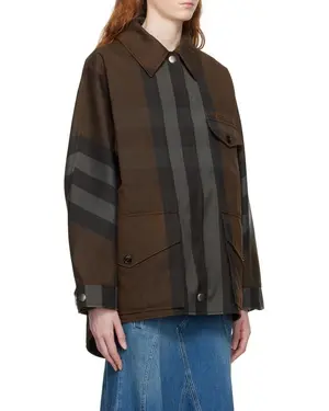 Burberry Checked Long-sleeve Jacket