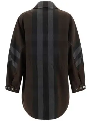 Burberry Checked Long-sleeve Jacket - Black