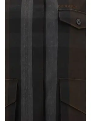Burberry Checked Long-sleeve Jacket - Black