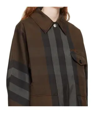 Burberry Checked Long-sleeve Jacket - Black
