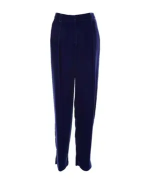 Giorgio Armani Mid-rise Velvet Trousers