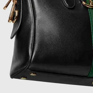 Gucci Medium Boston Bag With Horsebit Detail - Black