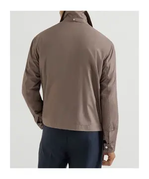 Brunello Cucinelli Zip-up Shirt Jacket - Gray
