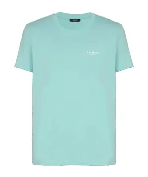 Balmain Paris Flocked Short-sleeved T-shirt