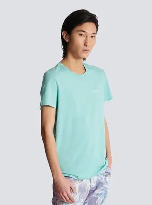 Balmain Paris Flocked Short-sleeved T-shirt