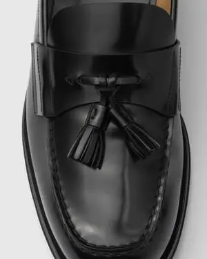 Prada Tassel Detail Slip-on Loafers