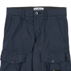 Stone Island Logo Cargo Pants - Black